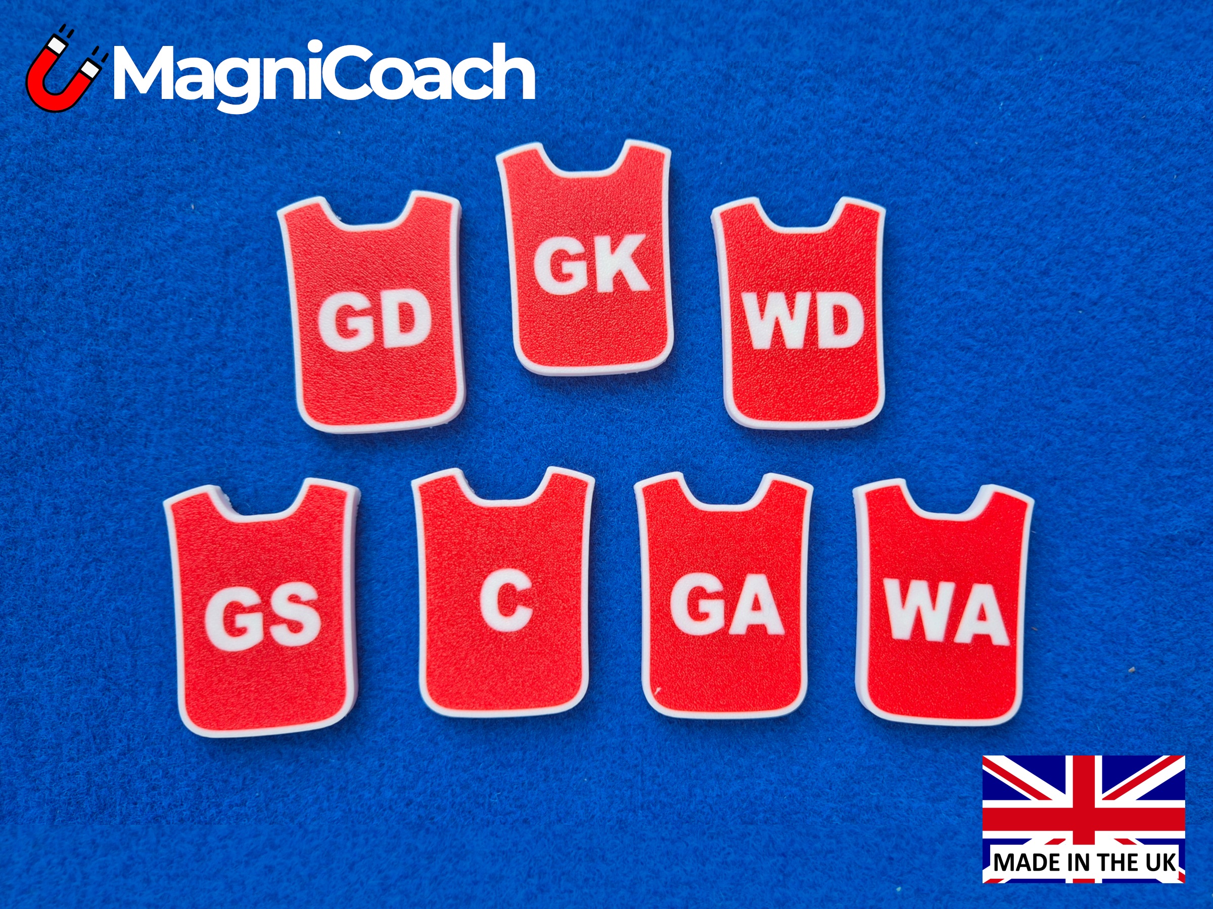 Netball Bib Tactic Markers – MagniCoach